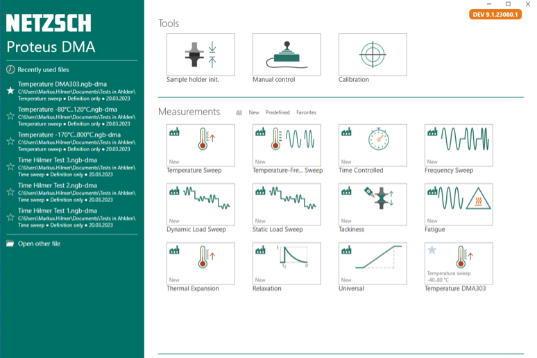 DMA 303 Eplexor - NETZSCH Analyzing & Testing
