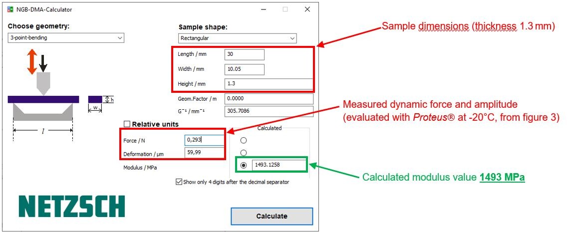 New Possibilities with the NETZSCH DMA Calculator - NETZSCH Analyzing ...